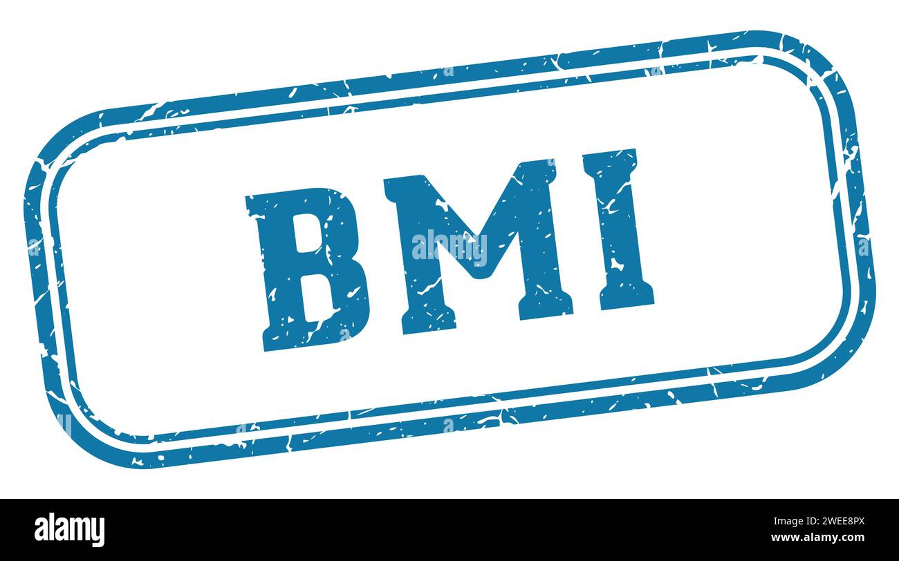 bmi stamp. bmi rectangular stamp isolated on white background Stock ...