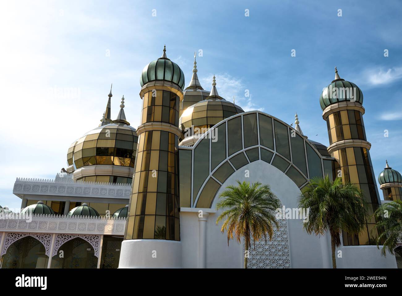 Crystal Mosque, Terengganu, Malaysia - A grand structure made of steel ...