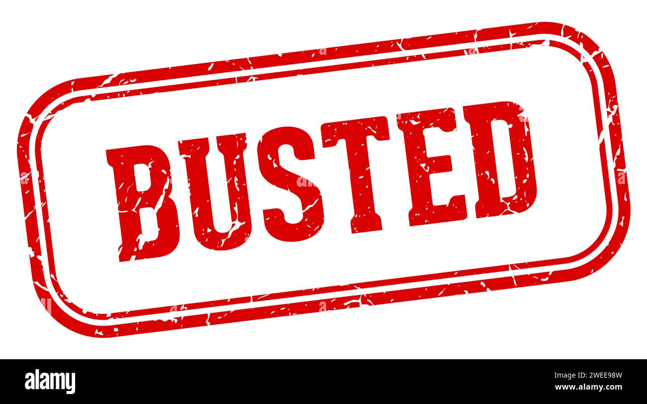 busted stamp. busted rectangular stamp isolated on white background ...
