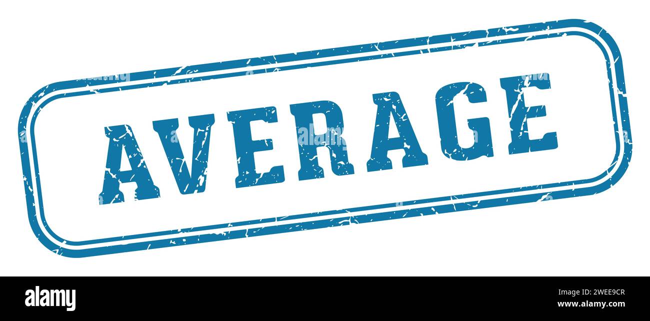 average stamp. average rectangular stamp isolated on white background ...