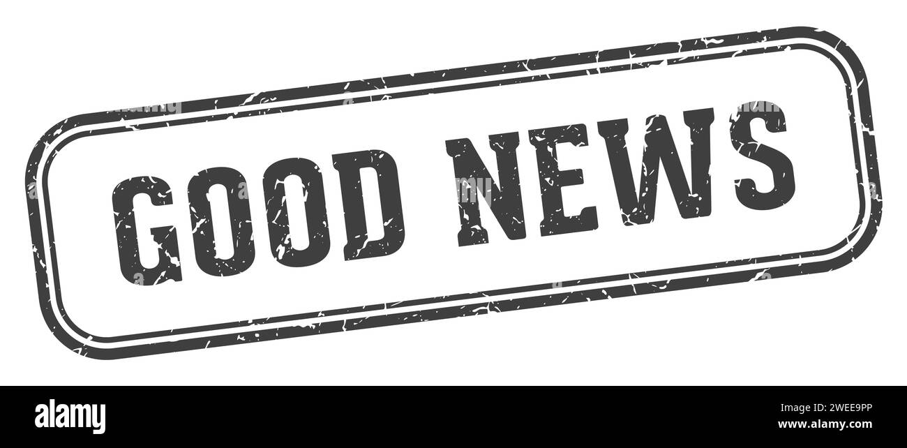 good news stamp. good news rectangular stamp isolated on white ...