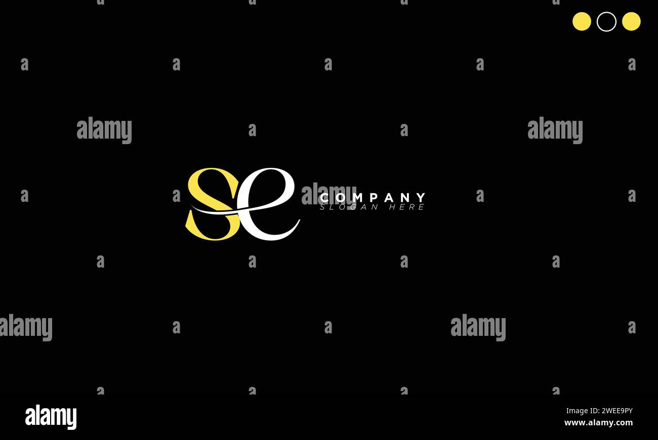 SE Alphabet letters Initials Monogram logo Stock Vector Image & Art - Alamy