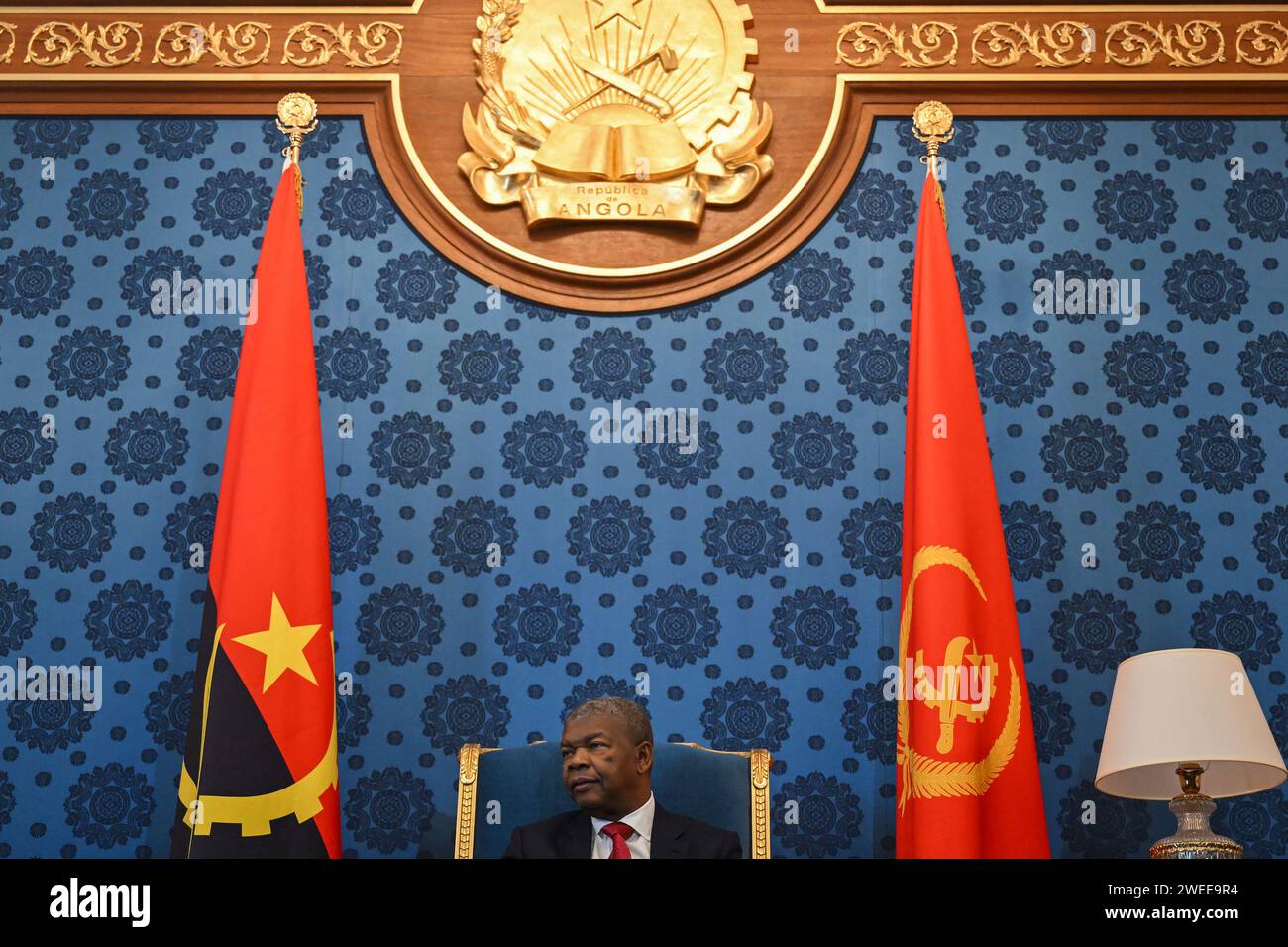 Angolan President Joao Lourenco attends his meeting with US Secretary ...