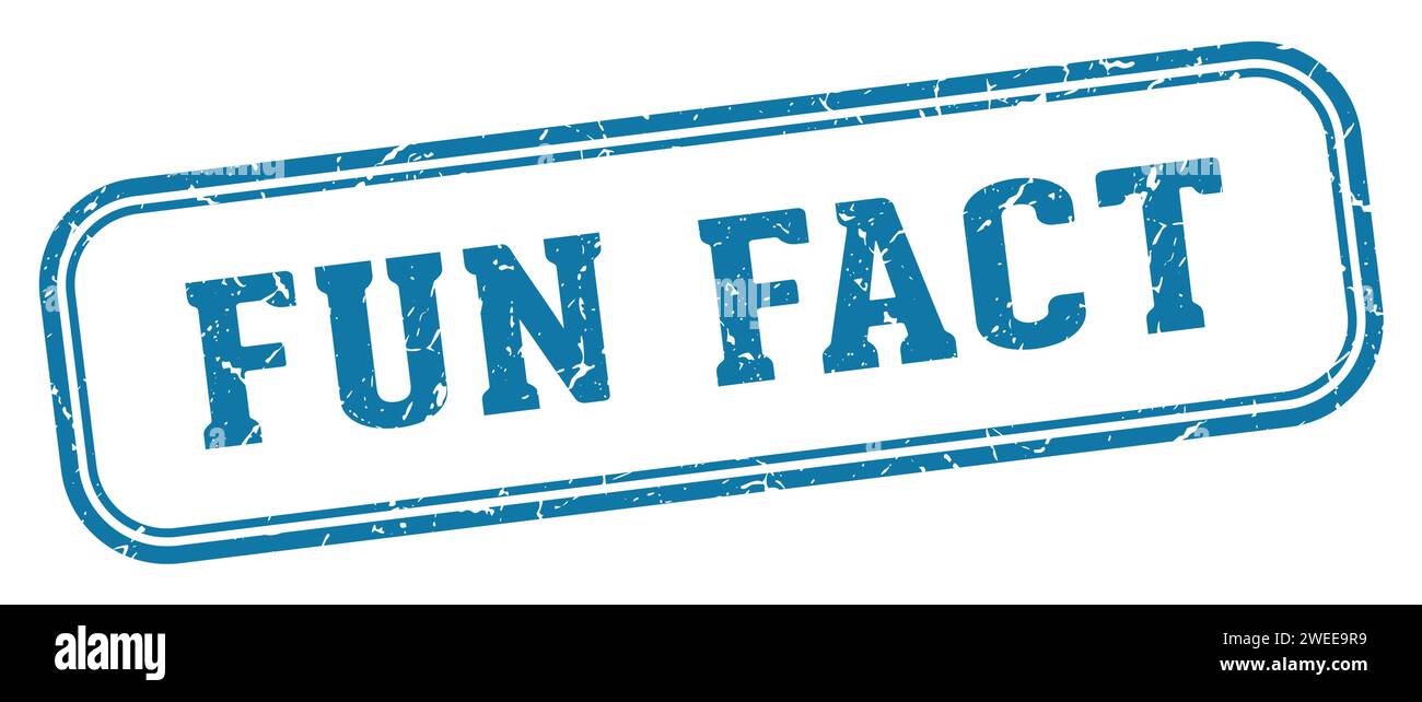 fun fact stamp. fun fact rectangular stamp isolated on white background ...