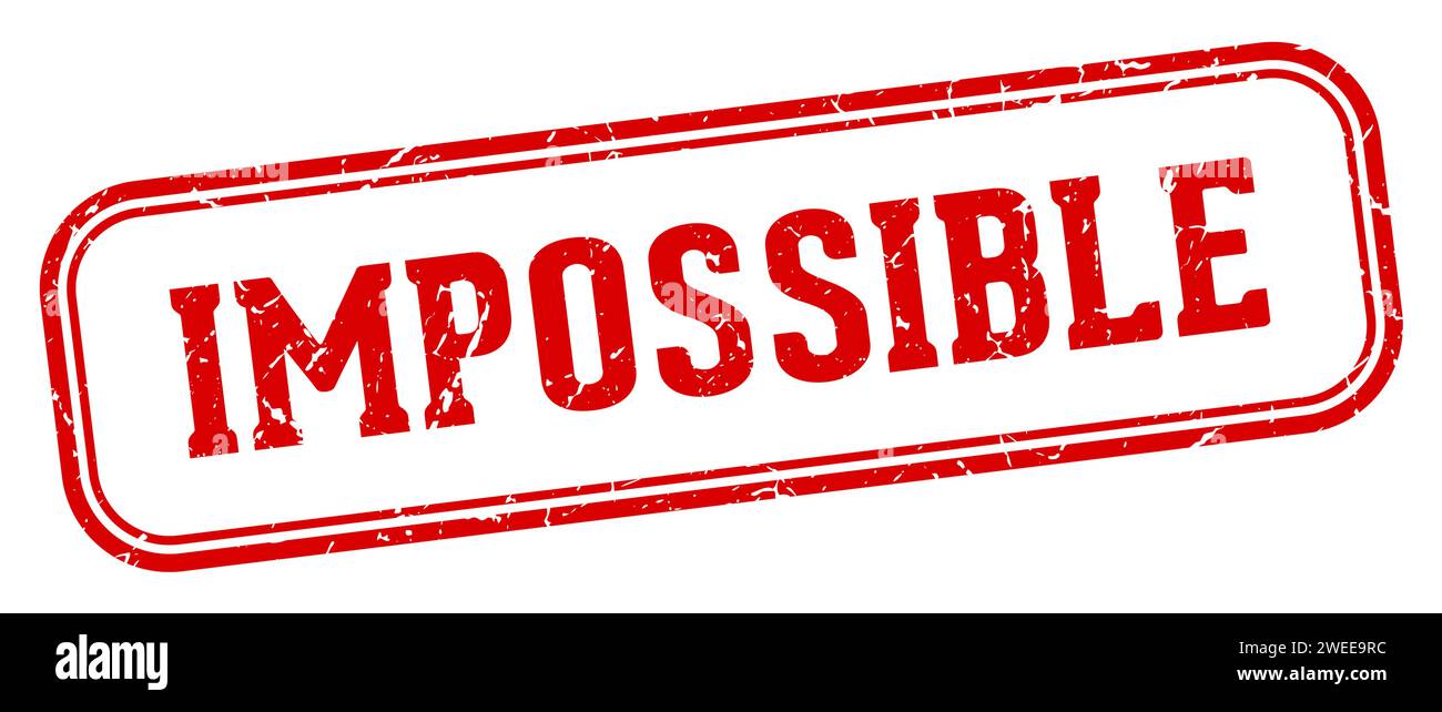impossible stamp. impossible rectangular stamp isolated on white ...