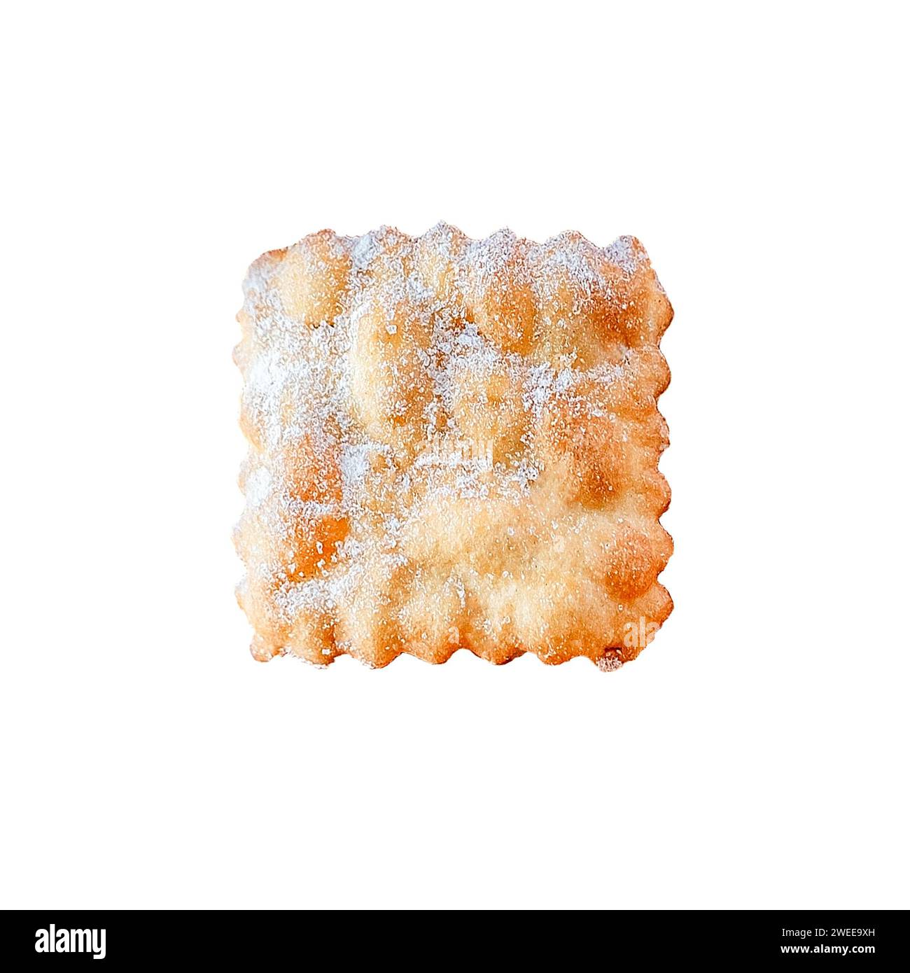 Traditional sweet crisp pastry deep-fried and sprinkled with powdered ...