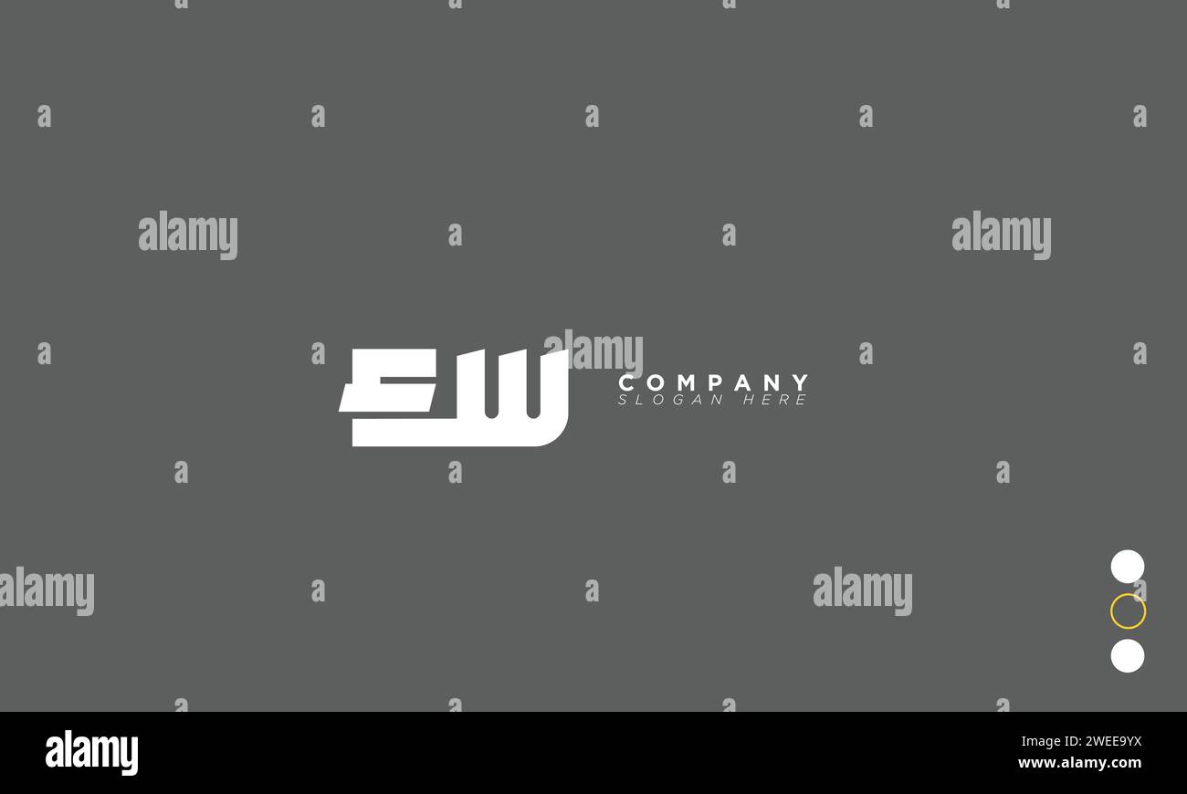 EW Alphabet letters Initials Monogram logo Stock Vector Image & Art - Alamy