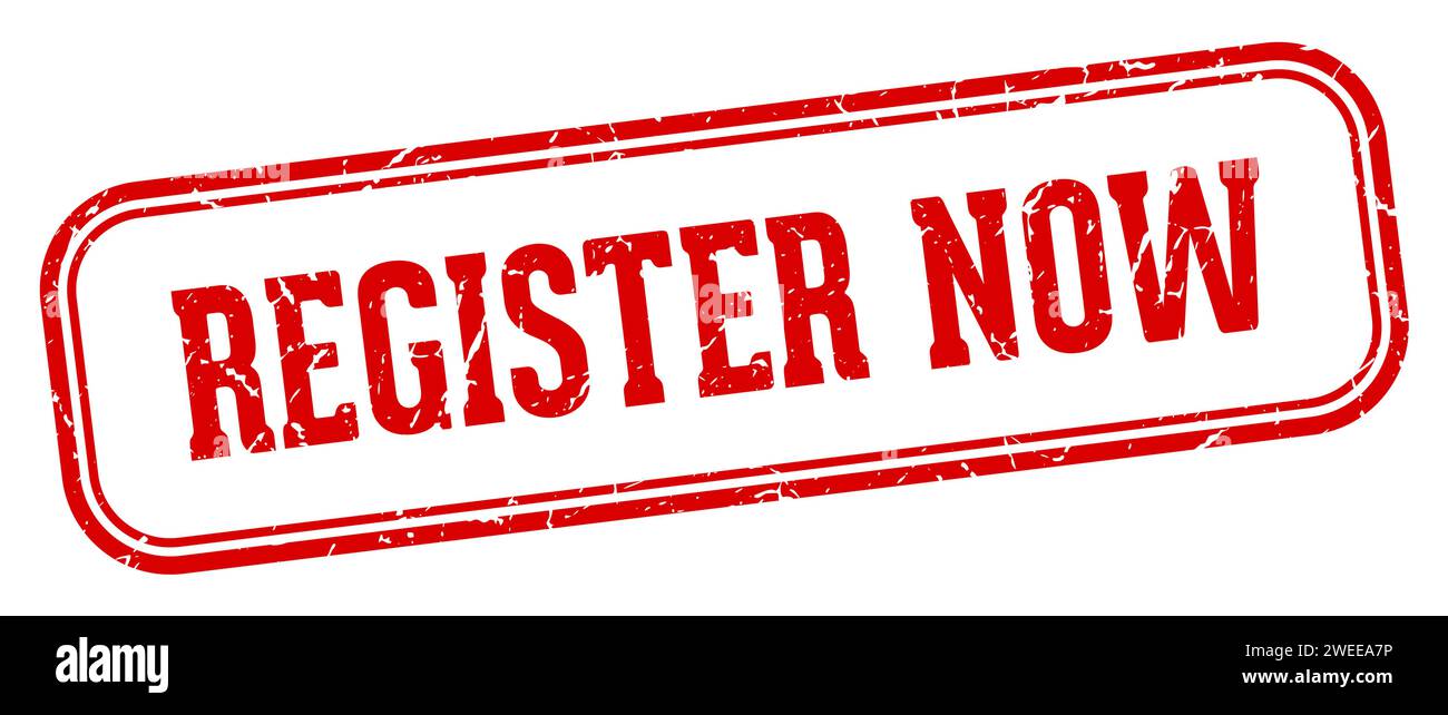 register now stamp. register now rectangular stamp isolated on white ...