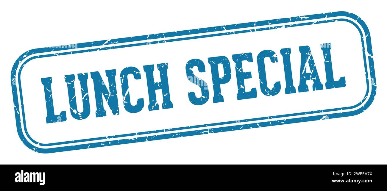 lunch special stamp. lunch special rectangular stamp isolated on white ...
