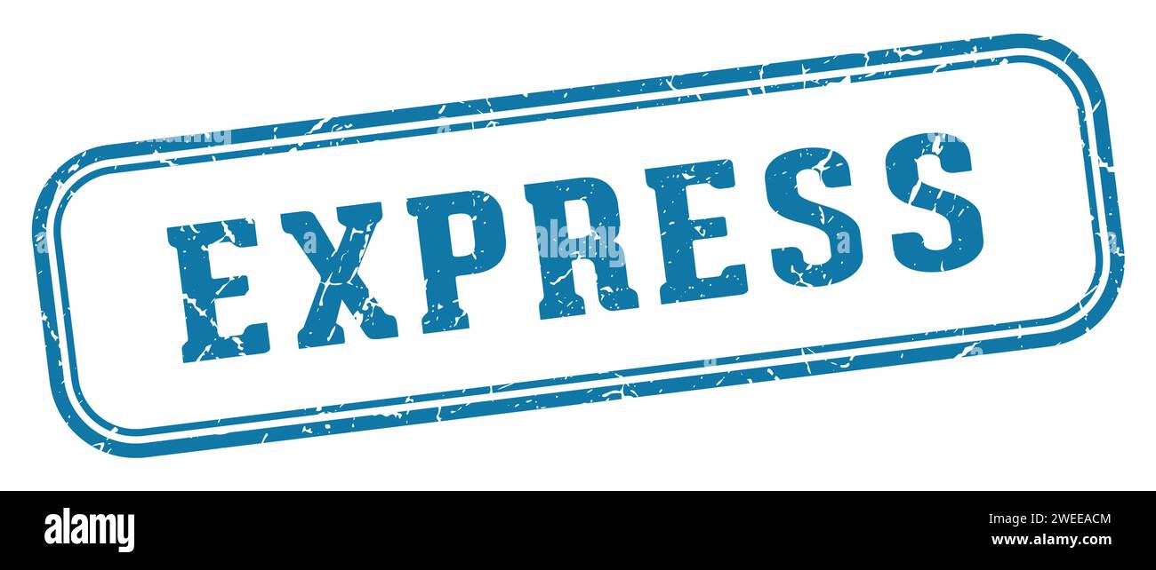 express stamp. express rectangular stamp isolated on white background ...