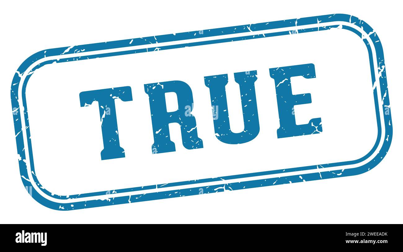 true stamp. true rectangular stamp isolated on white background Stock ...