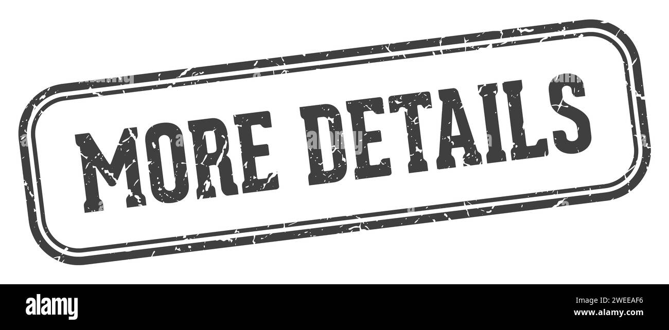 more details stamp. more details rectangular stamp isolated on white ...