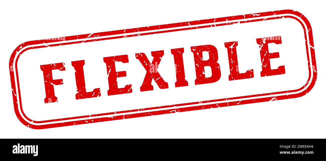 flexible stamp. flexible rectangular stamp isolated on white background ...