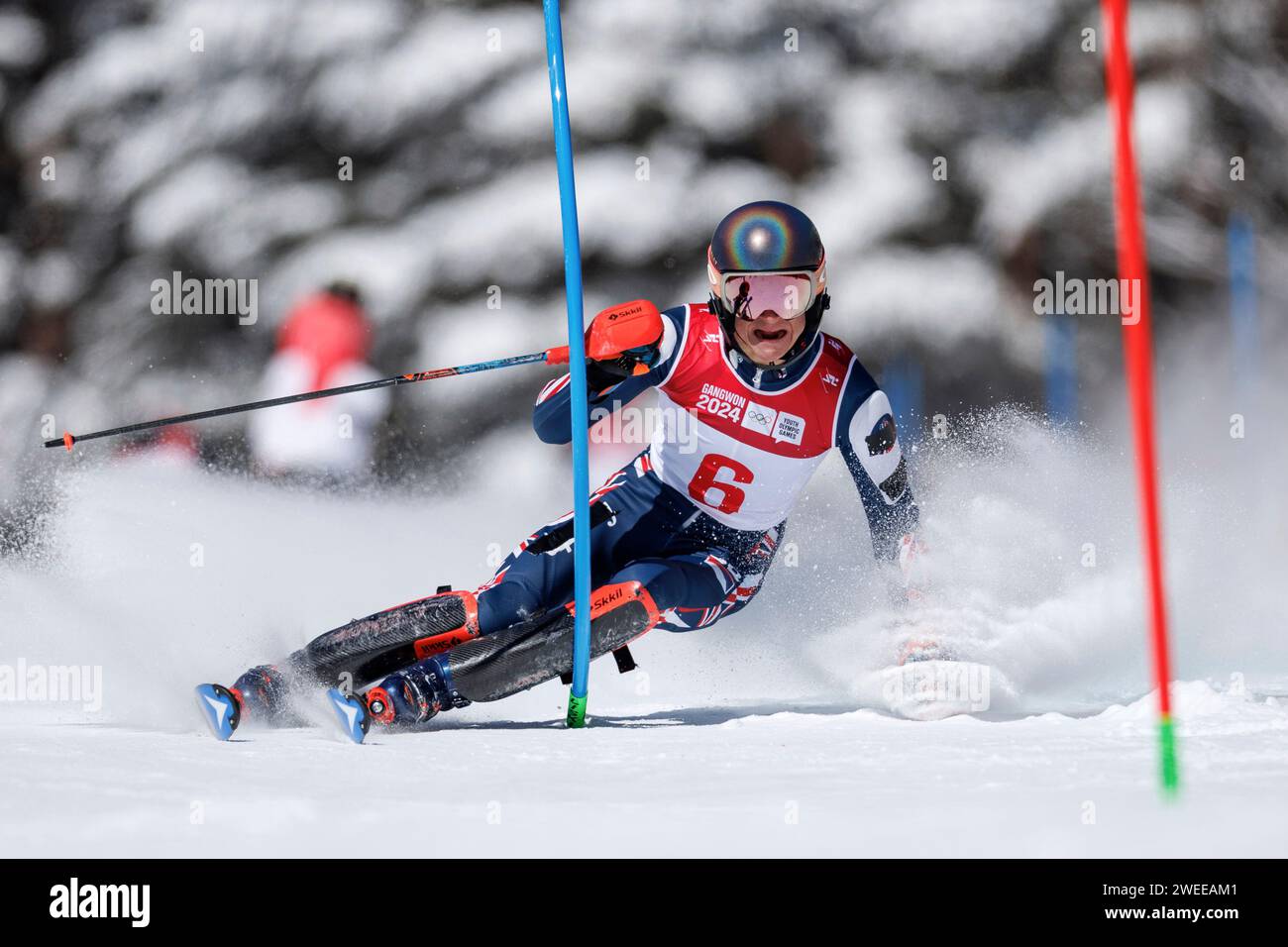 Britain's Zak Carrick-Smith competes on his way to win an alpine ski ...