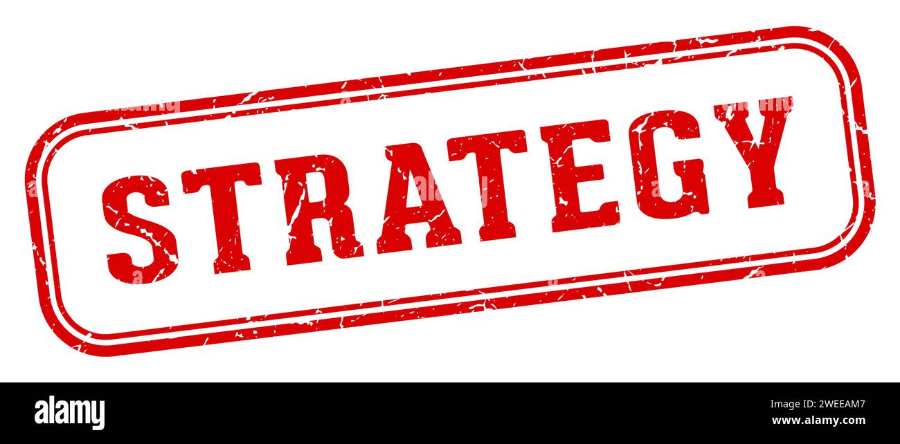 strategy stamp. strategy rectangular stamp isolated on white background ...
