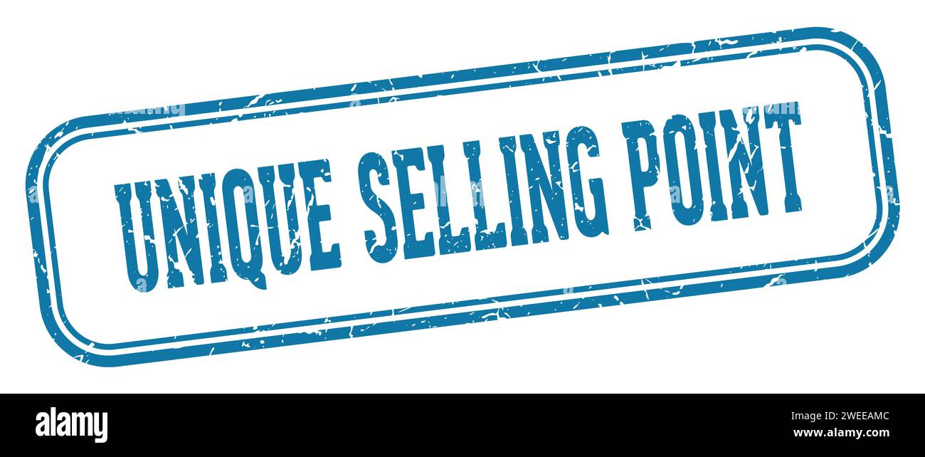 unique selling point stamp. unique selling point rectangular stamp ...