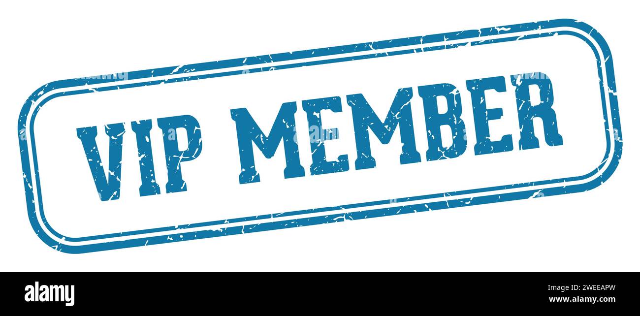 vip member stamp. vip member rectangular stamp isolated on white ...