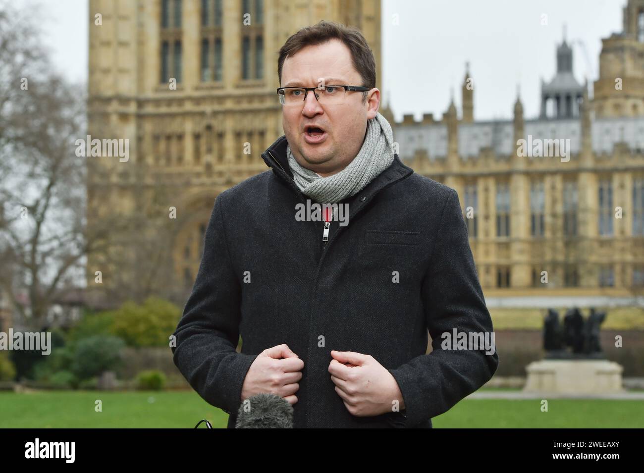London, England, UK. 25th Jan, 2024. Shadow Policing Minister ALEX NORRIS is seen during the ...