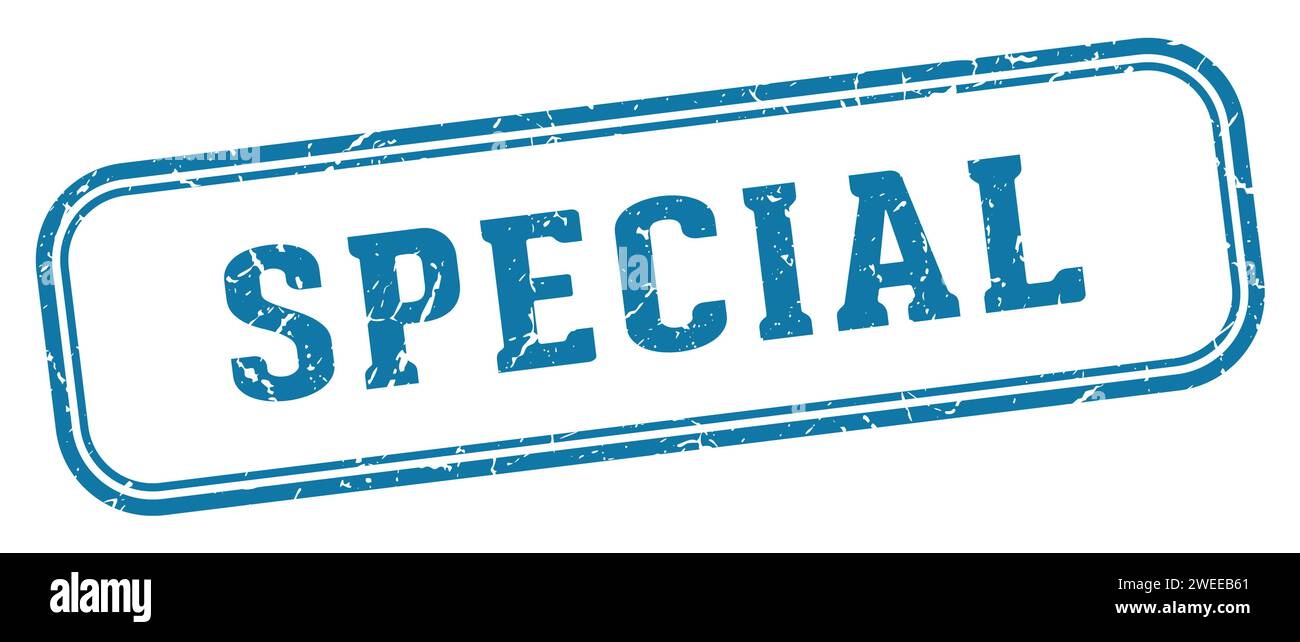 special stamp. special rectangular stamp isolated on white background ...