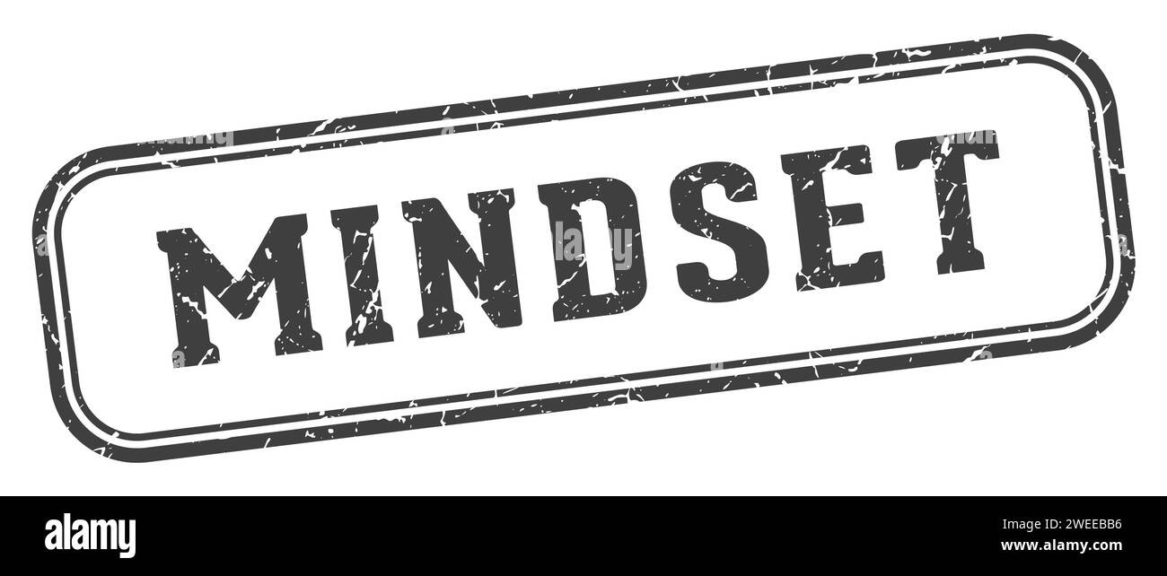 mindset stamp. mindset rectangular stamp isolated on white background ...
