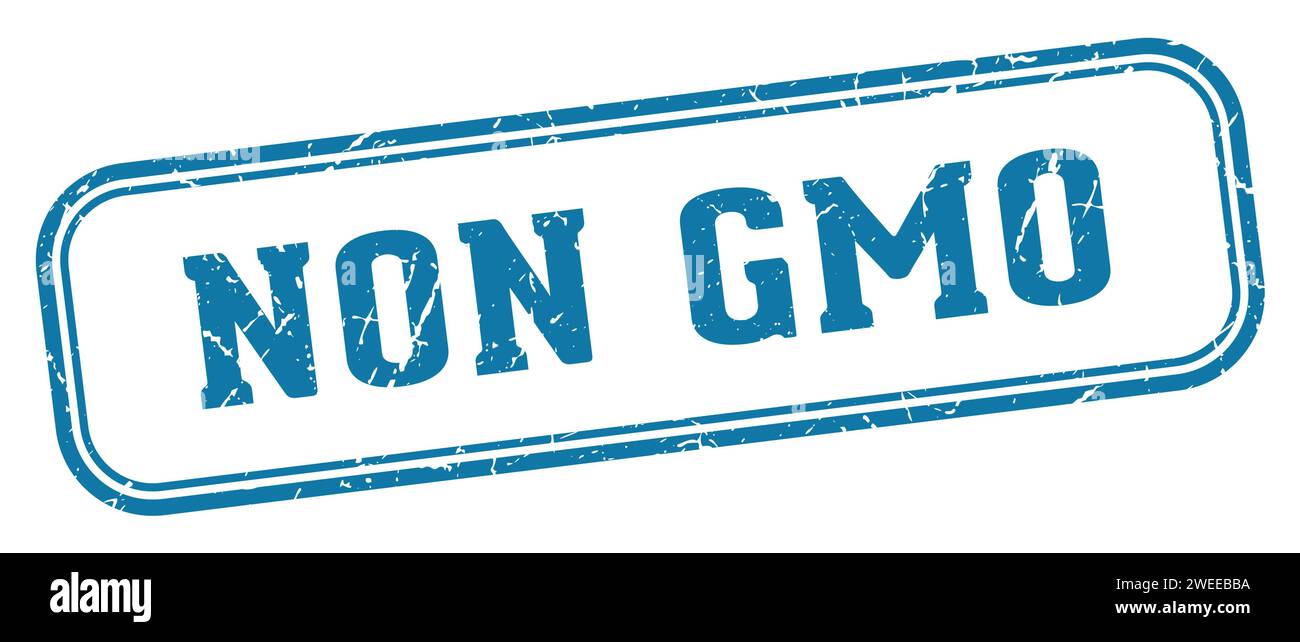 non gmo stamp. non gmo rectangular stamp isolated on white background ...