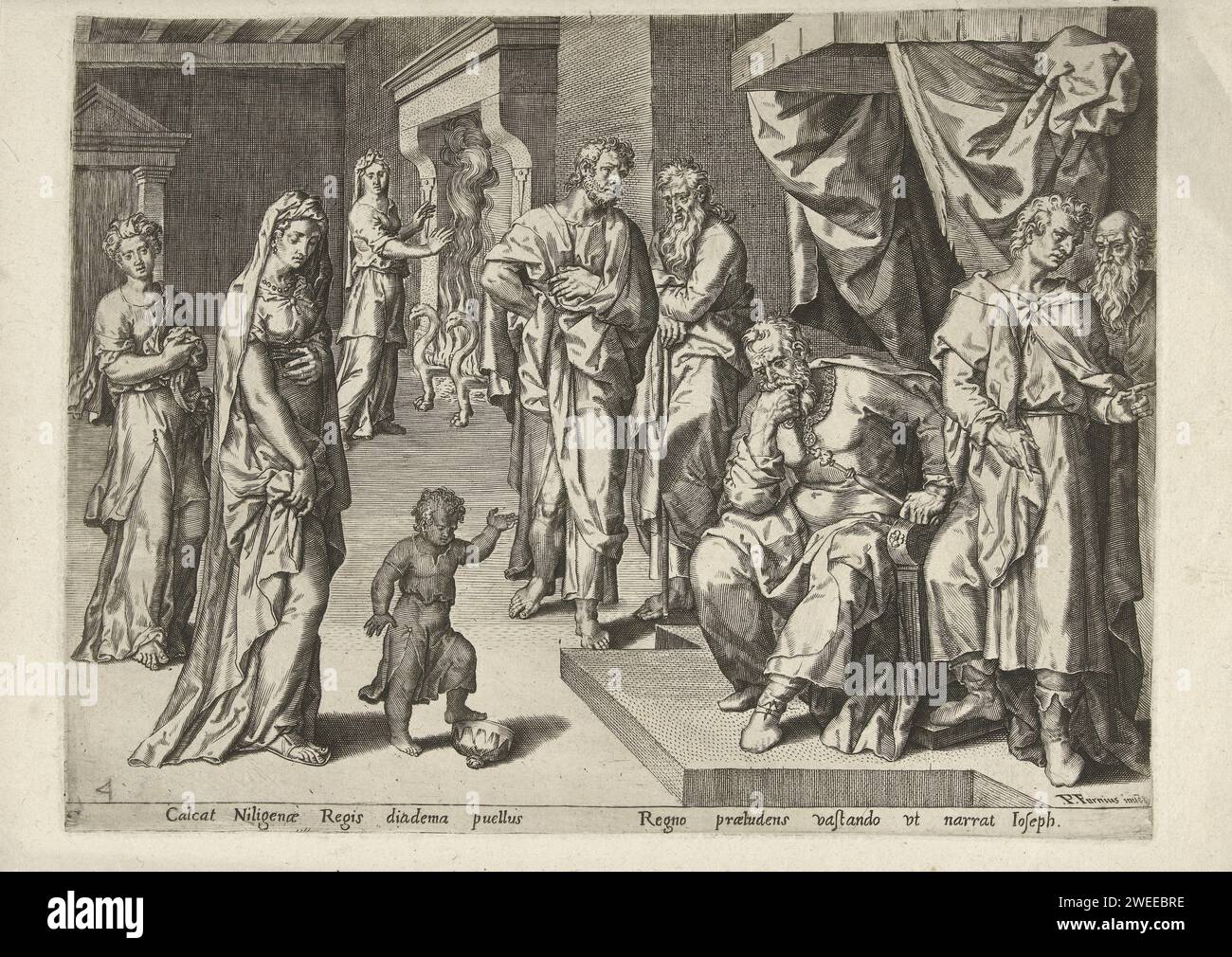 Moses and the Crown of Pharaoh, Pieter Jalhea Furnius, 1550 - 1625 ...