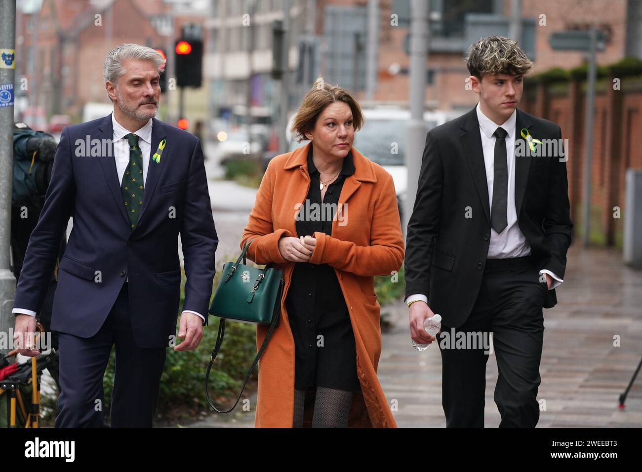 Barnaby Webber's family (left to right) father David Webber, mother ...