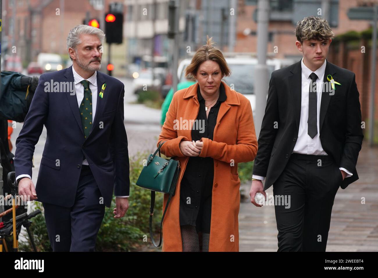Barnaby Webber's family (left to right) father David Webber, mother ...