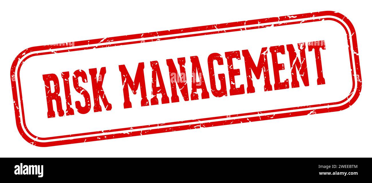 risk management stamp. risk management rectangular stamp isolated on ...