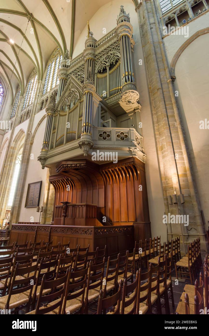 The pipe organ inside St Martin's Cathedral in the historic inner city ...