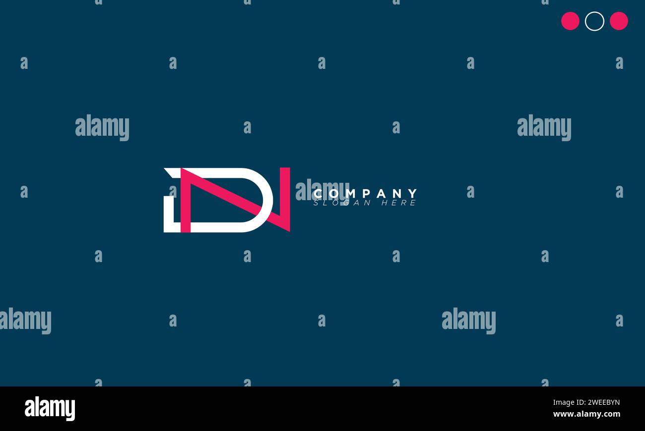 Letter dn vector vectors hi-res stock photography and images - Alamy