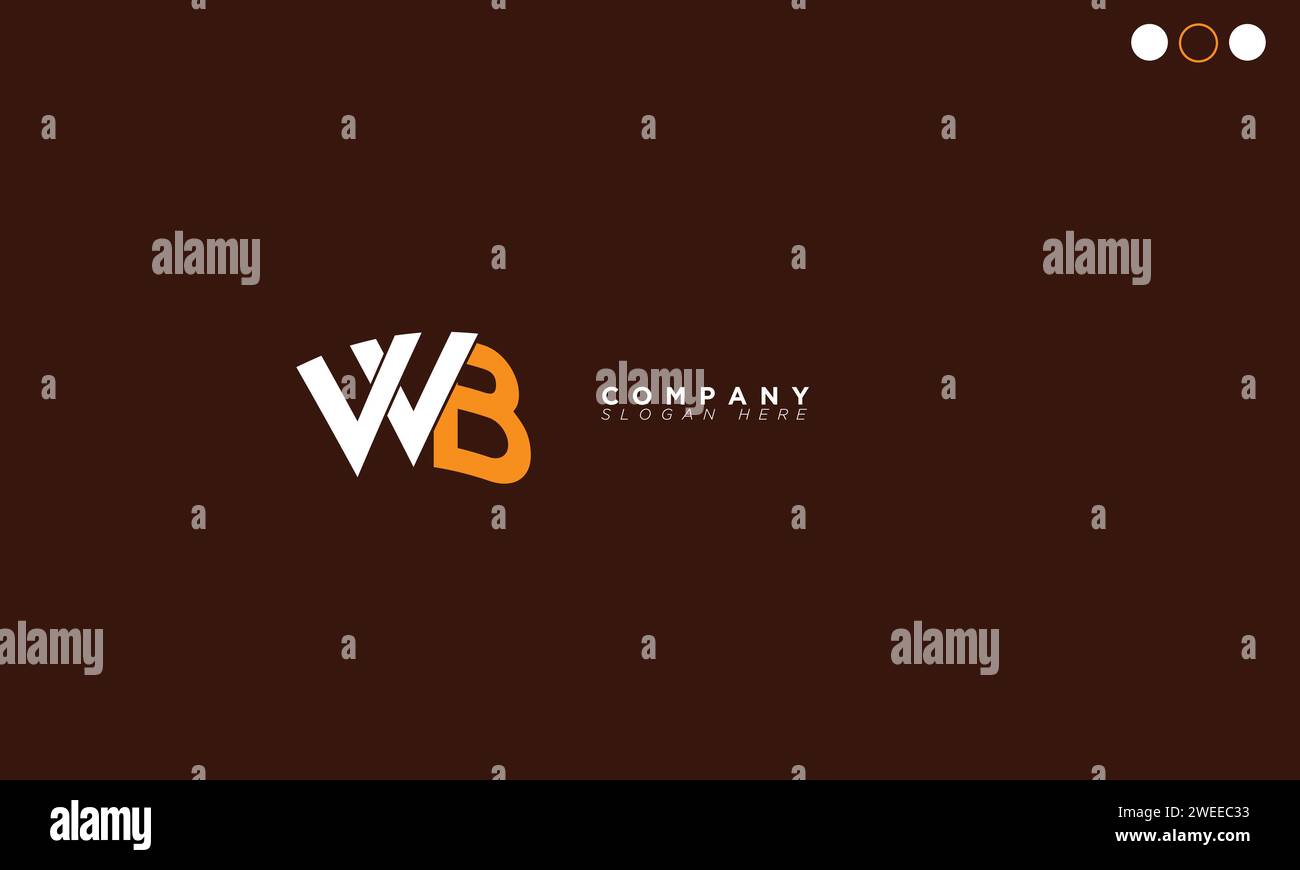 WB Alphabet letters Initials Monogram logo Stock Vector Image & Art - Alamy