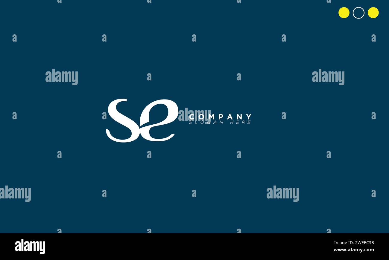 SE Alphabet letters Initials Monogram logo Stock Vector Image & Art - Alamy