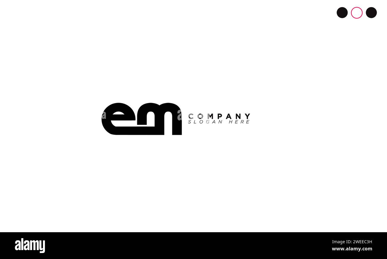 Em logo vector vectors hi-res stock photography and images - Alamy