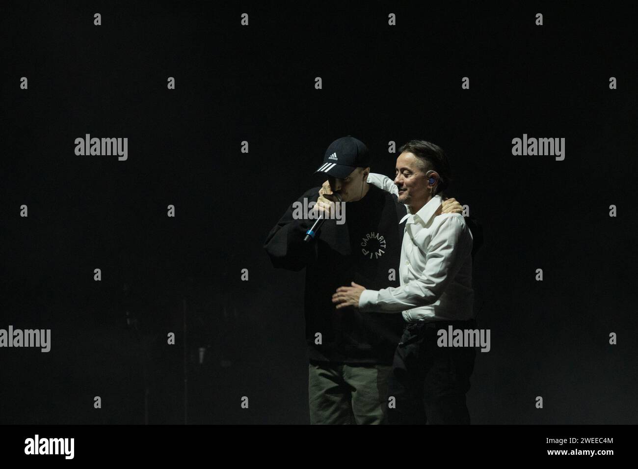 Rome 01/24/2024 The famous producer Dardust in concert at the ...