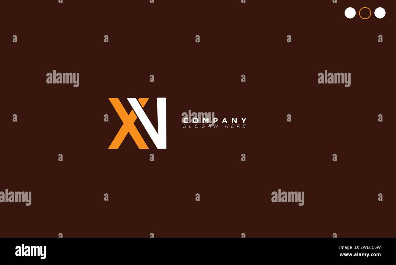 Xv initials logo hi-res stock photography and images - Alamy
