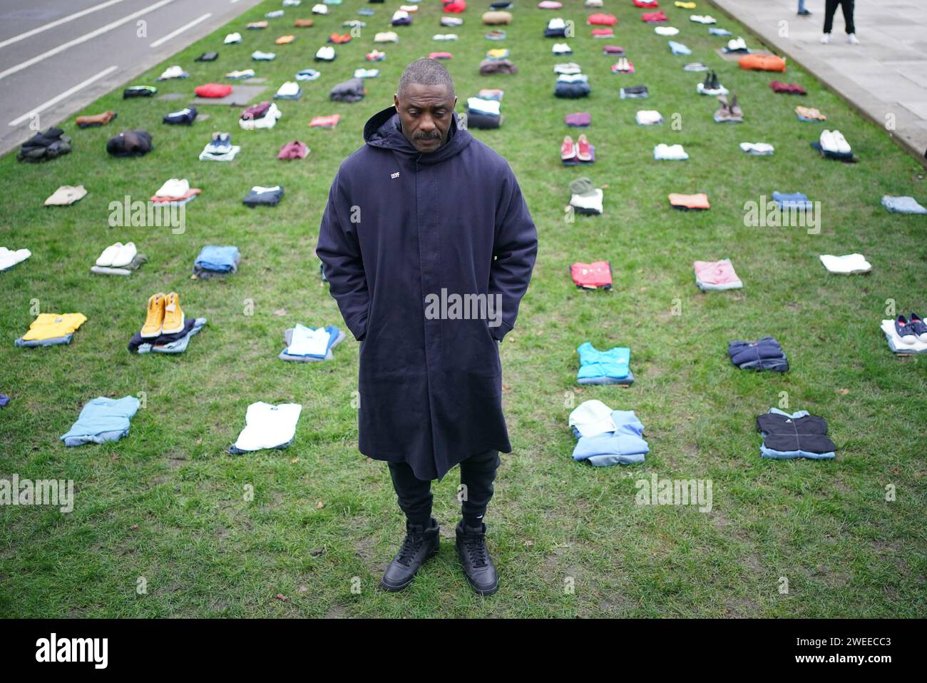 File photo dated 08/01/24 of Idris Elba during the launch of his Don't ...