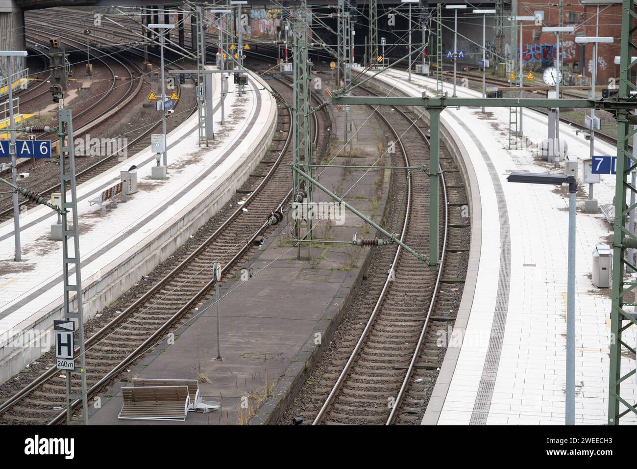 Streik der GDL - Gewerkschaft Deutscher Lokomotivführer Impressionen ...
