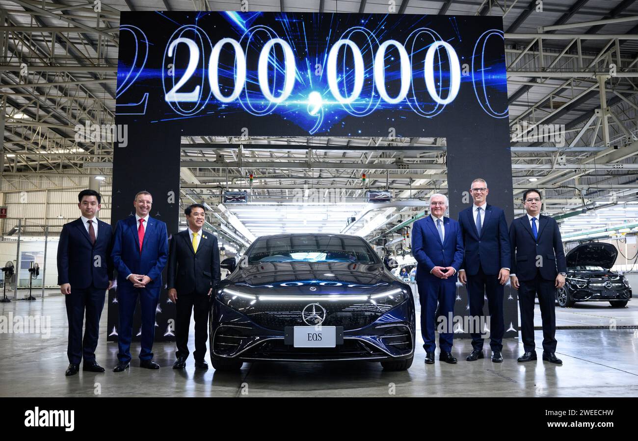 25 January 2024, Thailand, Samut Prakan: German President Frank-Walter ...