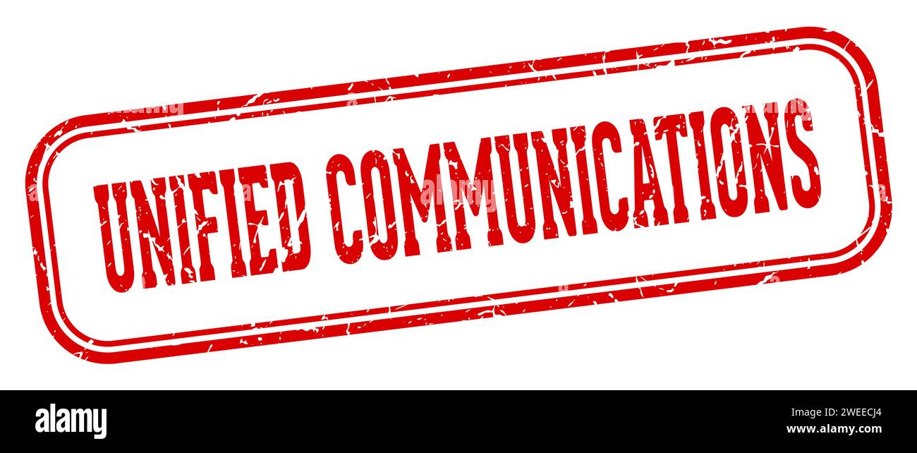 unified communications stamp. unified communications rectangular stamp ...