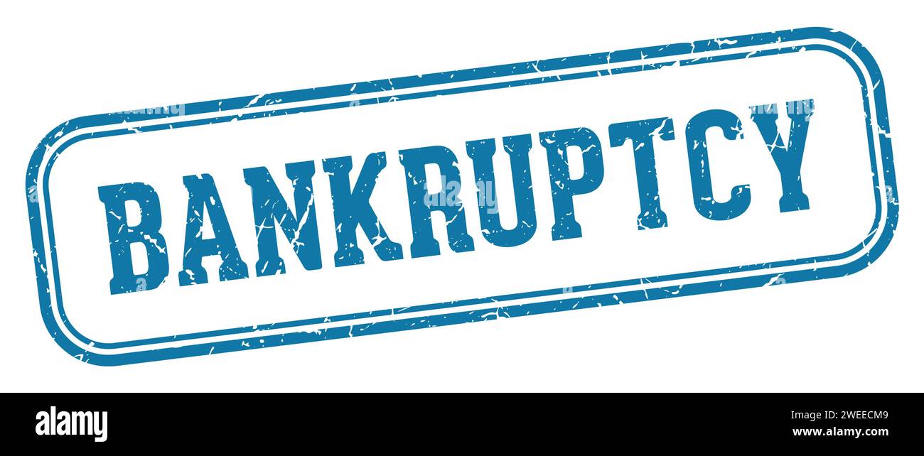 bankruptcy stamp. bankruptcy rectangular stamp isolated on white ...