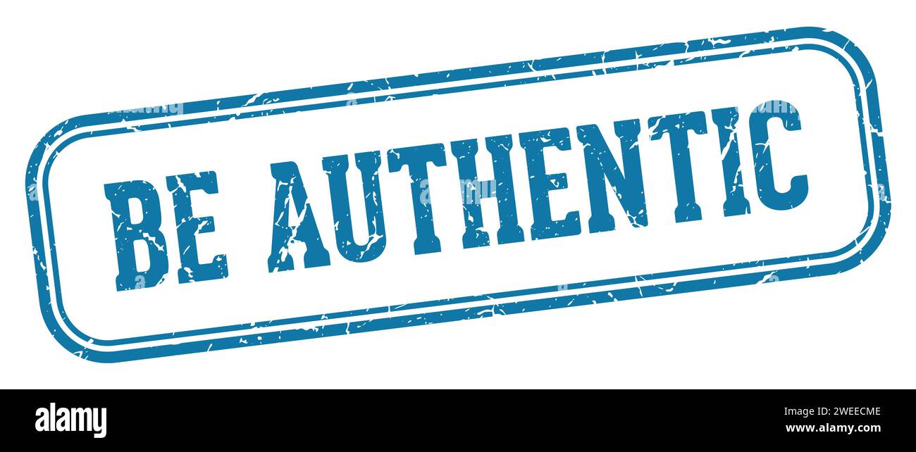 be authentic stamp. be authentic rectangular stamp isolated on white ...