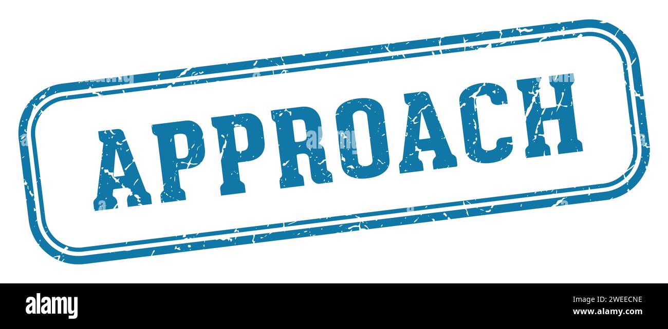 approach stamp. approach rectangular stamp isolated on white background Stock Vector Image & Art ...
