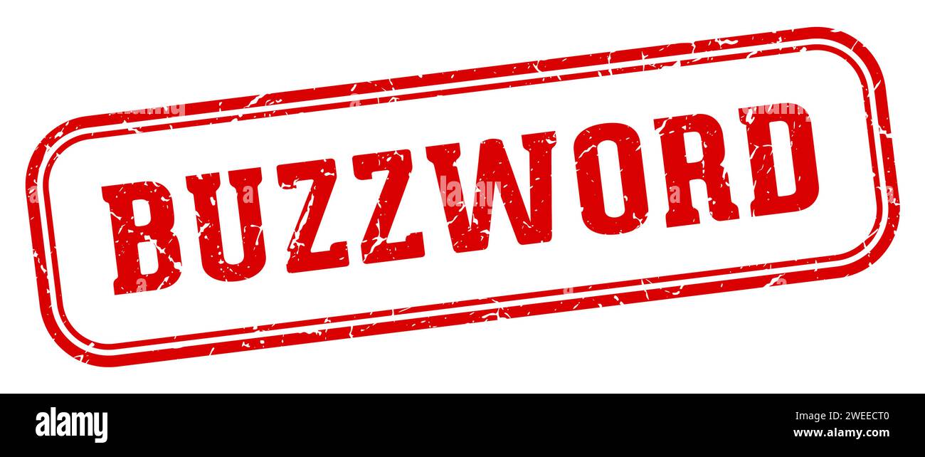 buzzword stamp. buzzword rectangular stamp isolated on white background ...