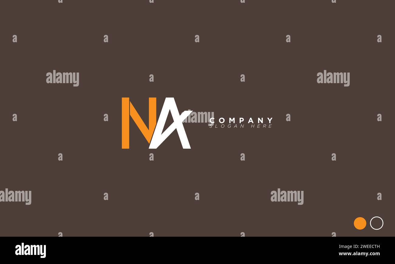 Letter na vector vectors hi-res stock photography and images - Alamy