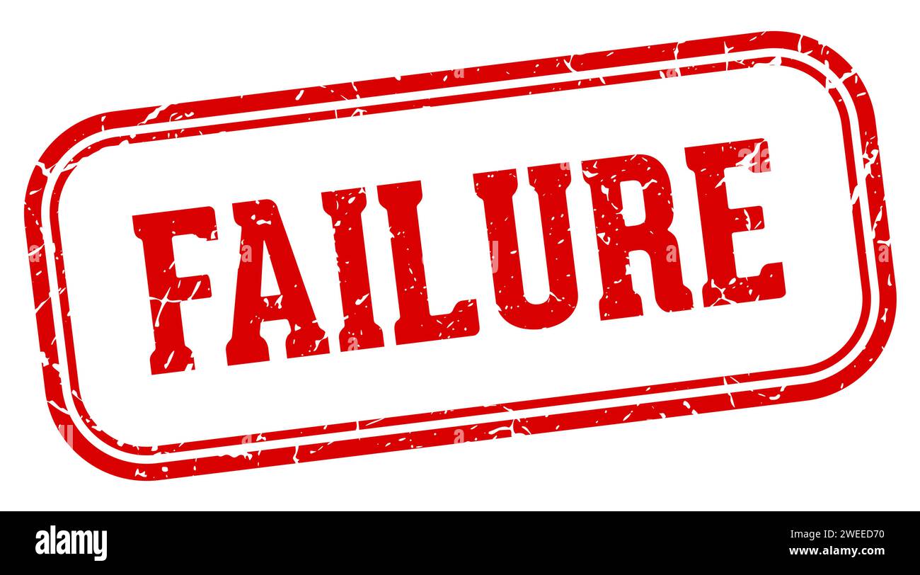 failure stamp. failure rectangular stamp isolated on white background ...
