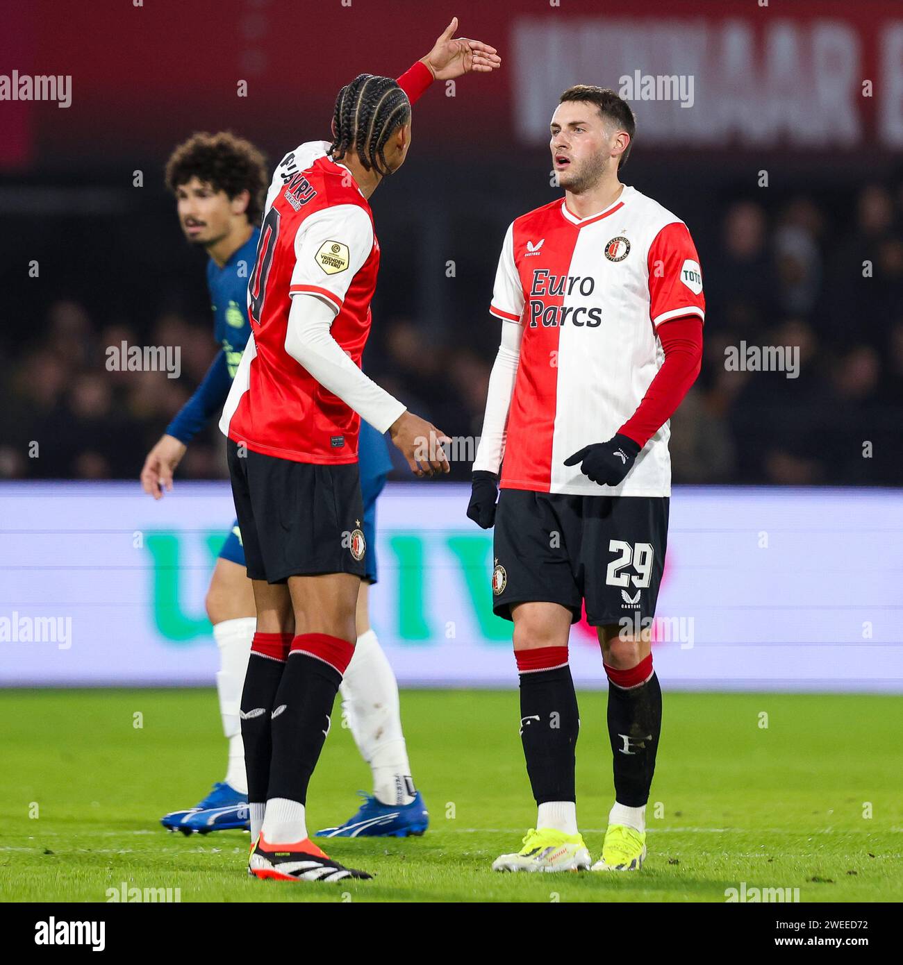 ROTTERDAM, NETHERLANDS - JANUARY 24: Calvin Stengs (Feyenoord Rotterdam ...
