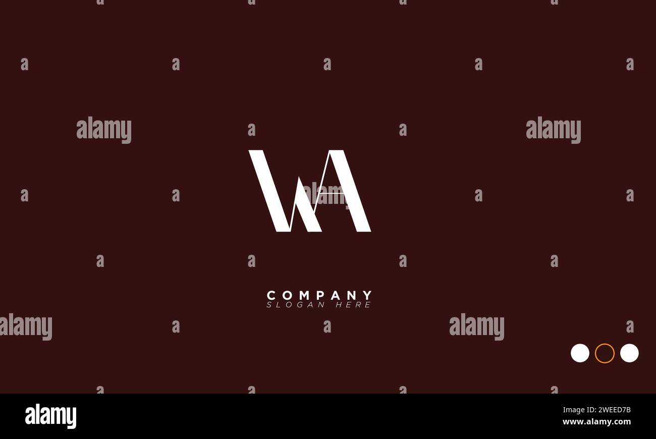 WA Alphabet letters Initials Monogram logo Stock Vector Image & Art - Alamy