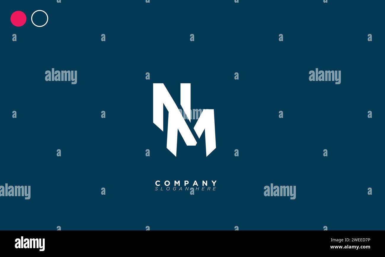 NM Alphabet letters Initials Monogram logo Stock Vector Image & Art - Alamy