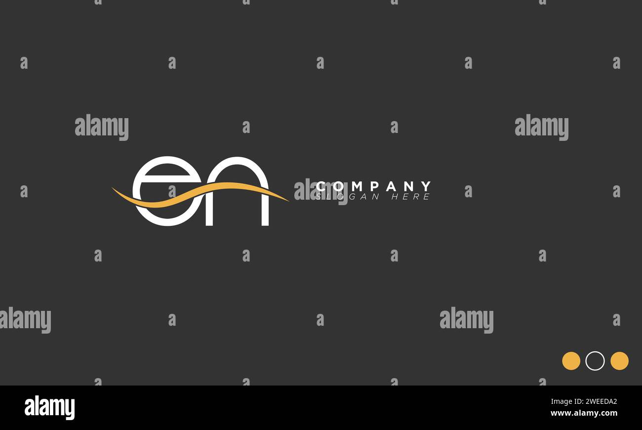 EN Alphabet letters Initials Monogram logo Stock Vector Image & Art - Alamy